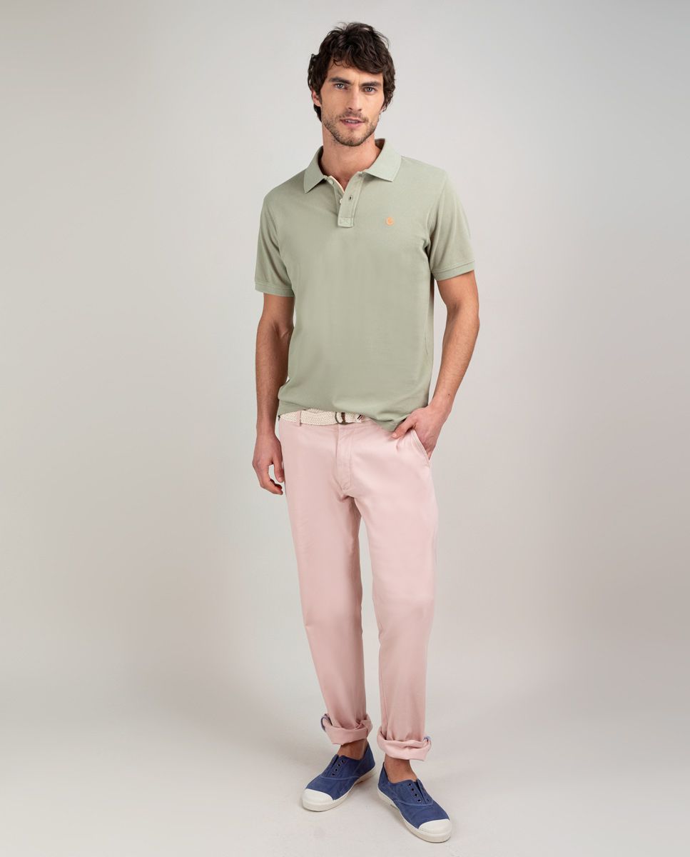 El Ganso® | Khaki Garment Dyed Piqué Polo