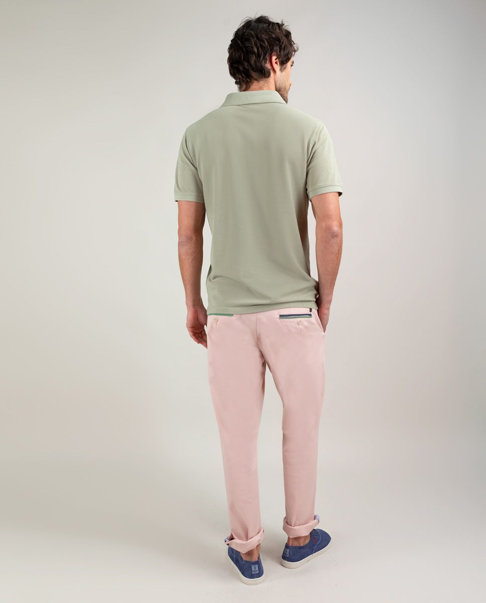 El Ganso® | Khaki Garment Dyed Piqué Polo