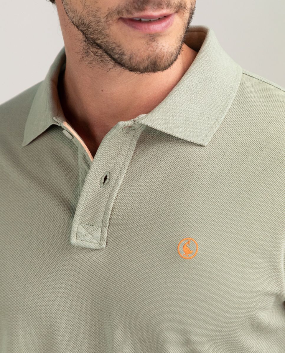 El Ganso® | Khaki Garment Dyed Piqué Polo