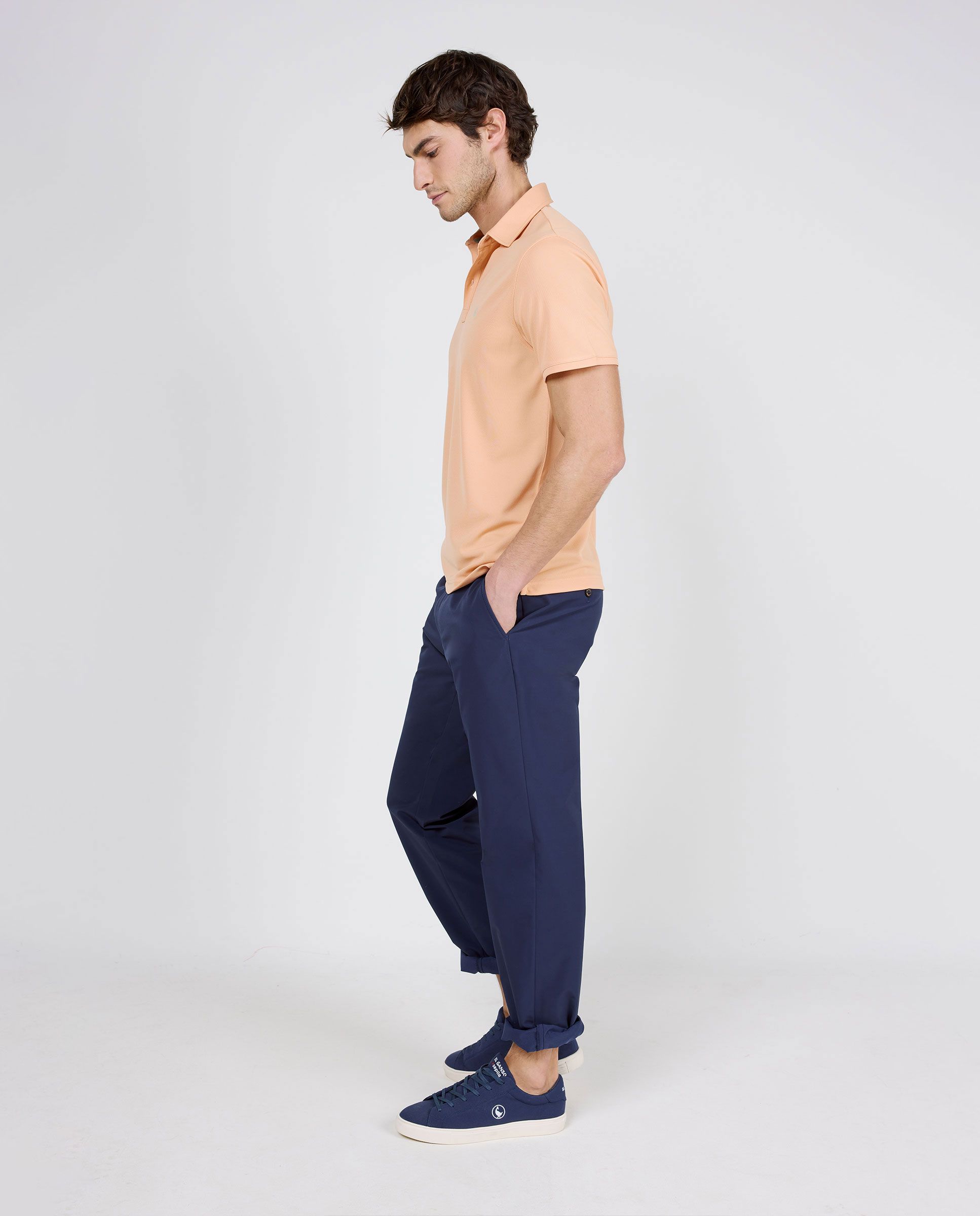 El Ganso® Polo à manches courtes orange sépia