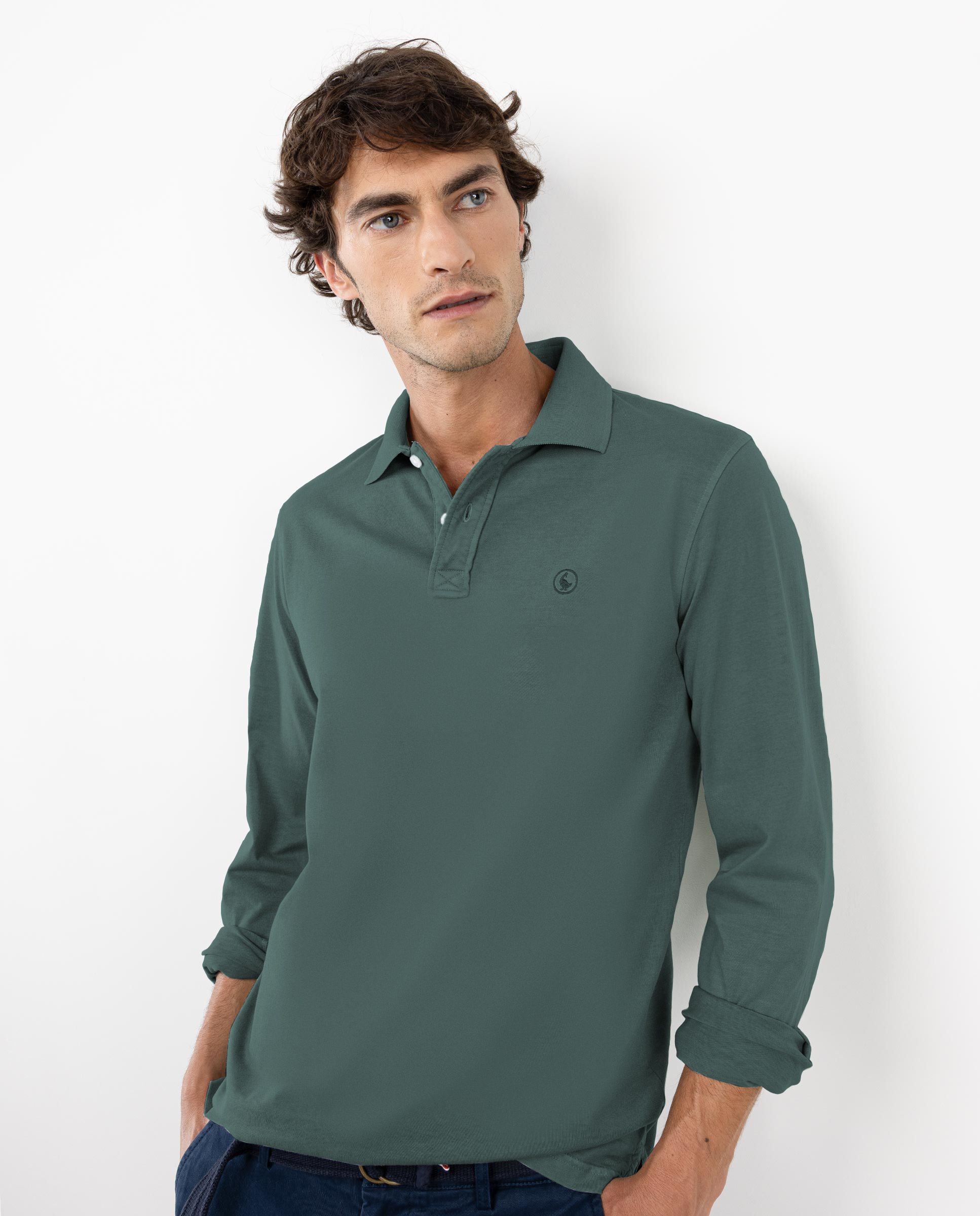 El Ganso® Polo Manga Larga Jersey Verde