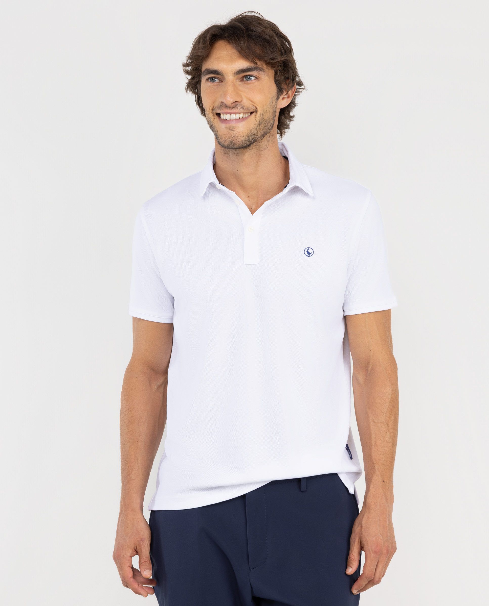 El Ganso® Polo Logo Bordado Blanco