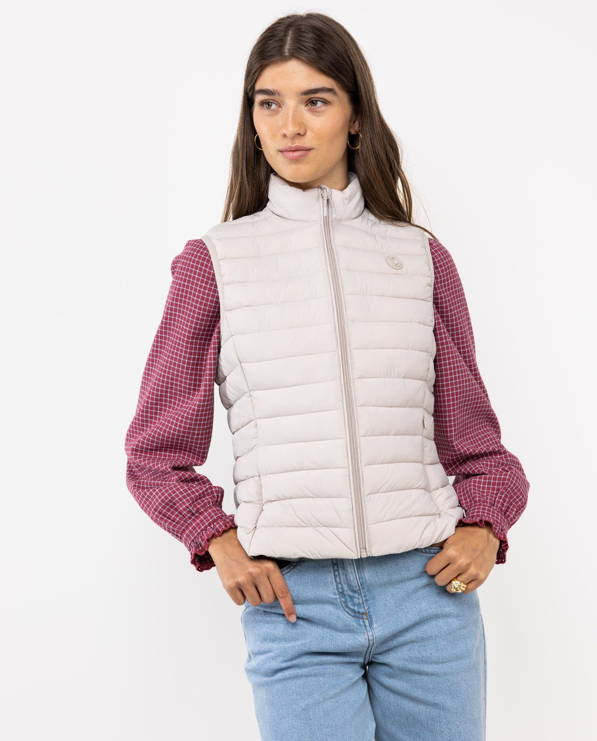 El Ganso® Chaleco Acolchado Básico Crudo