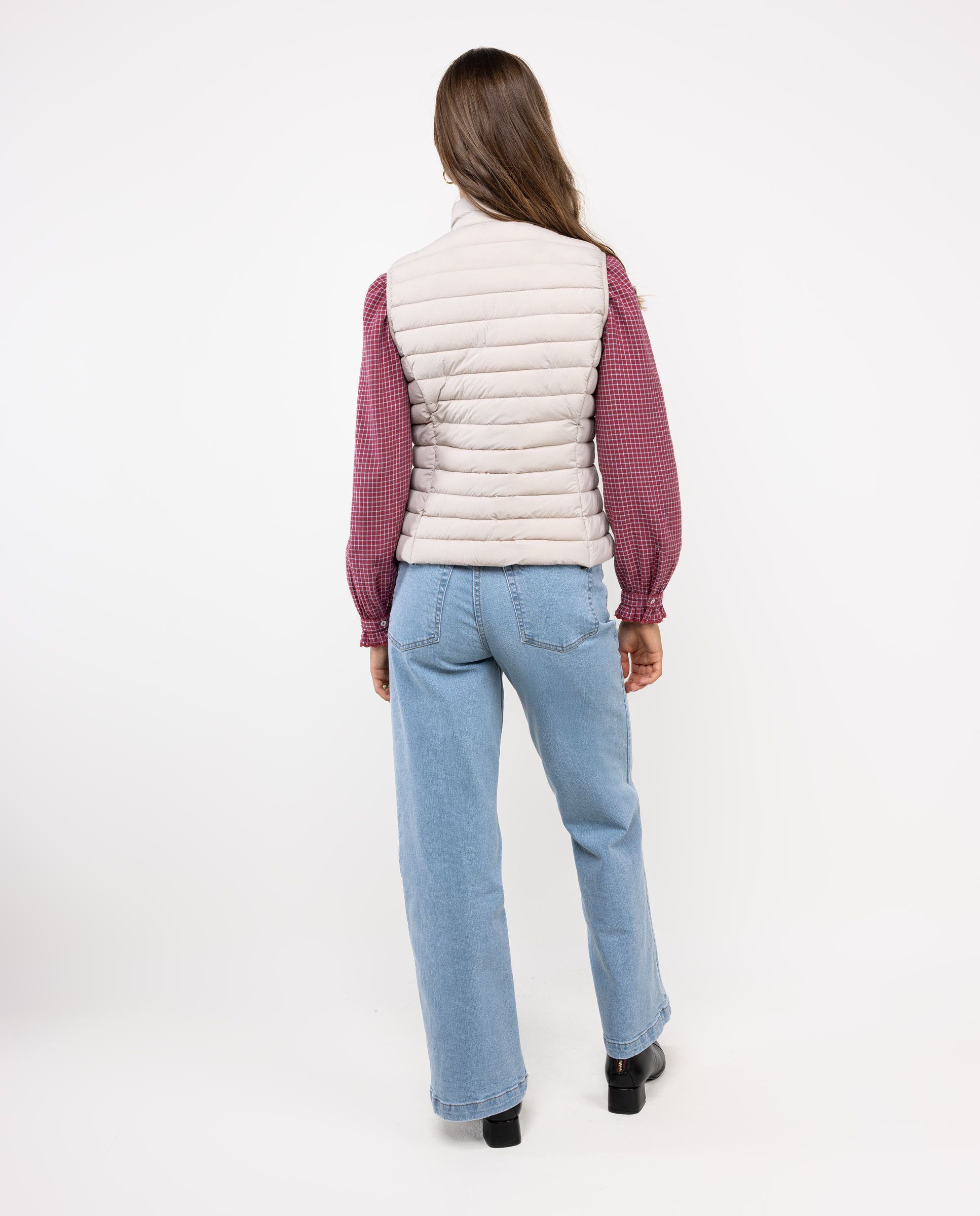 El Ganso® Cream Basic Quilted Vest