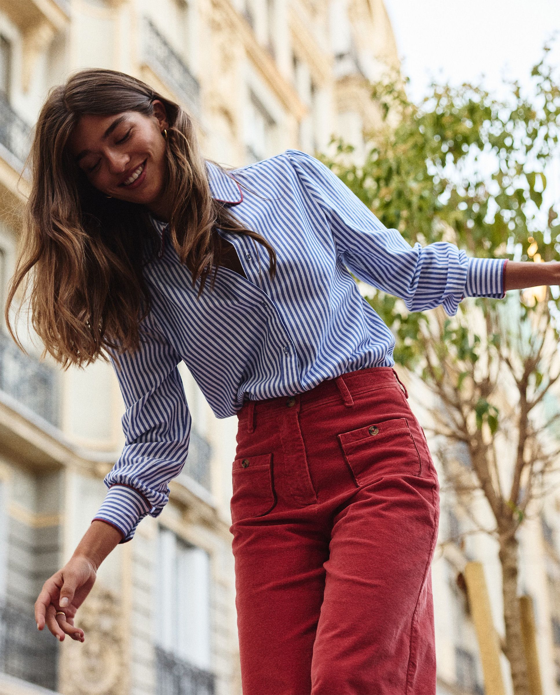 El Ganso® Blue Yale Shirt W Pinpoint Stripes