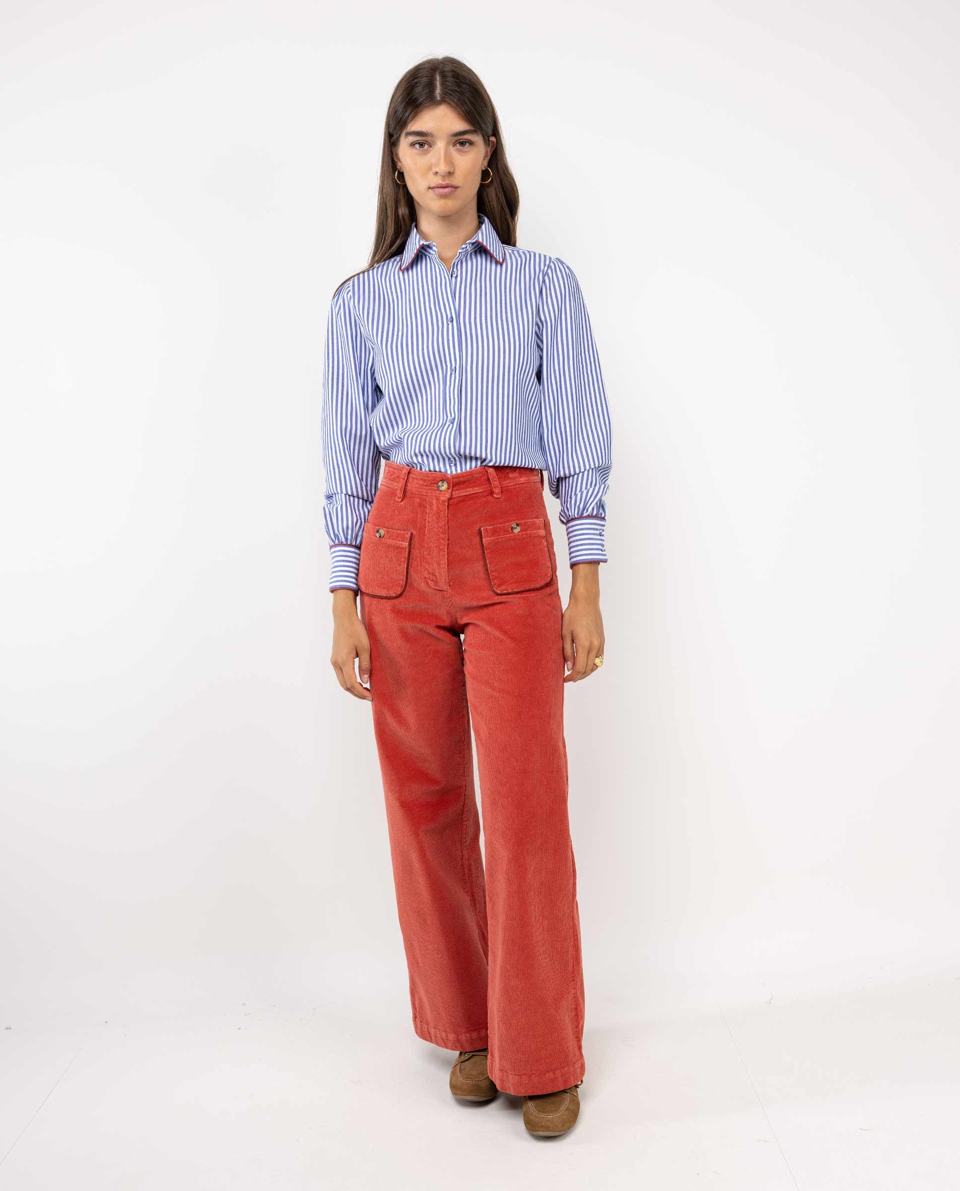 El Ganso® Blue Yale Shirt W Pinpoint Stripes