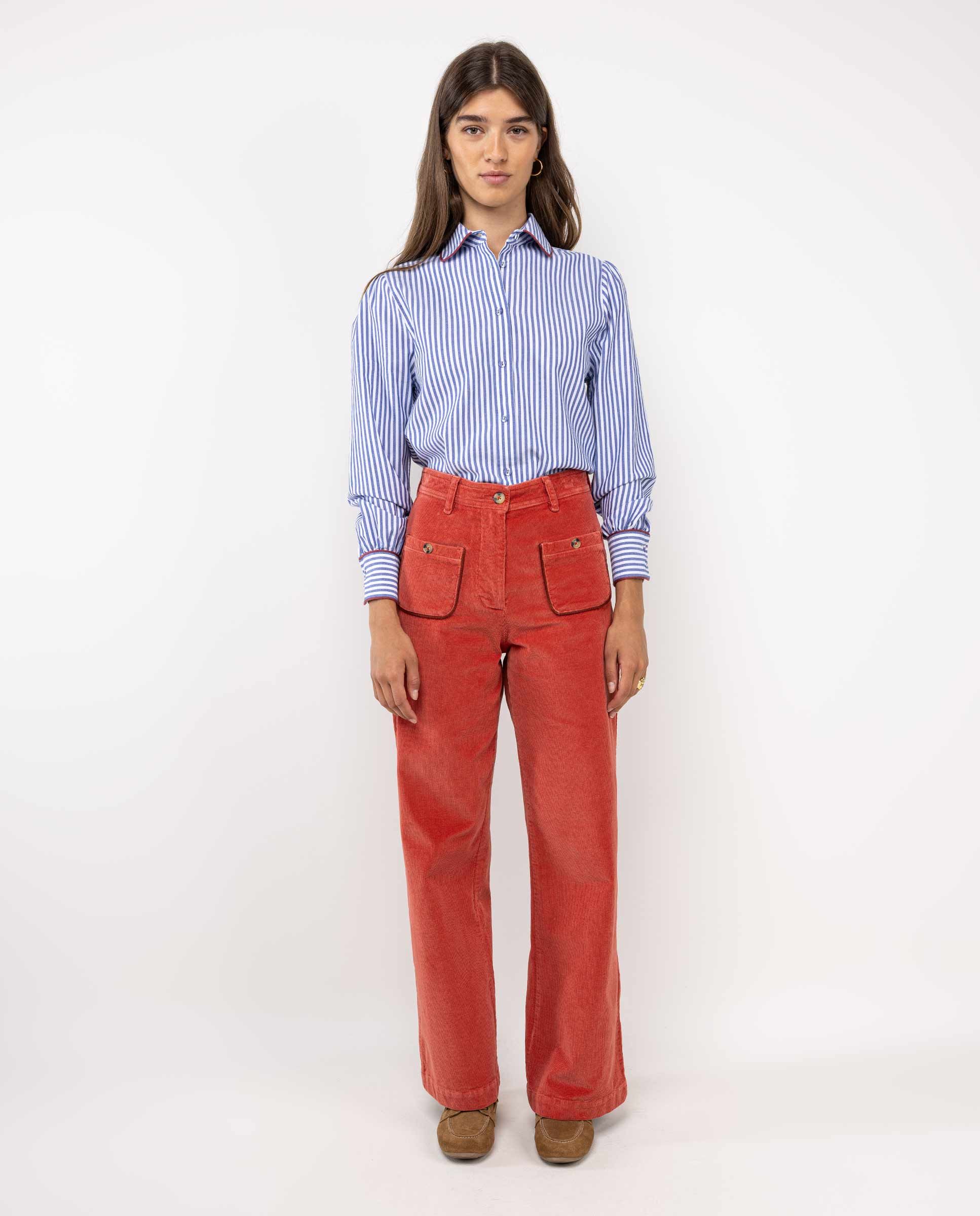 El Ganso® Blue Yale Shirt W Pinpoint Stripes