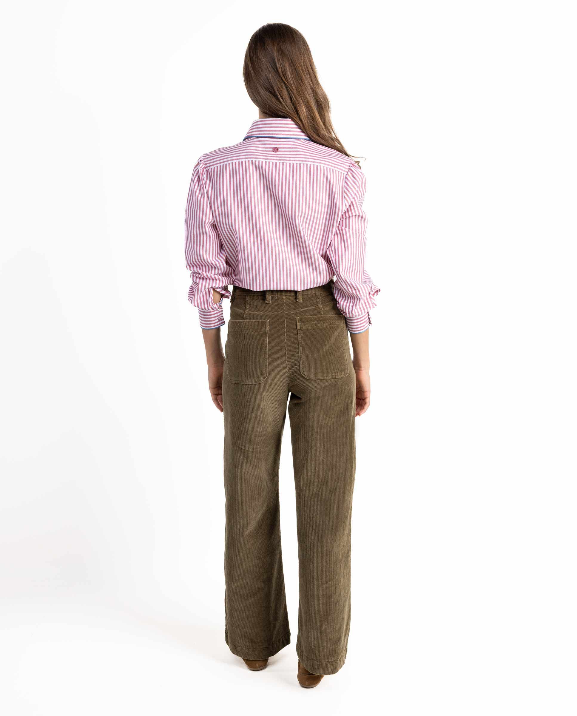 El Ganso® Red Yale Shirt W Pinpoint Stripes