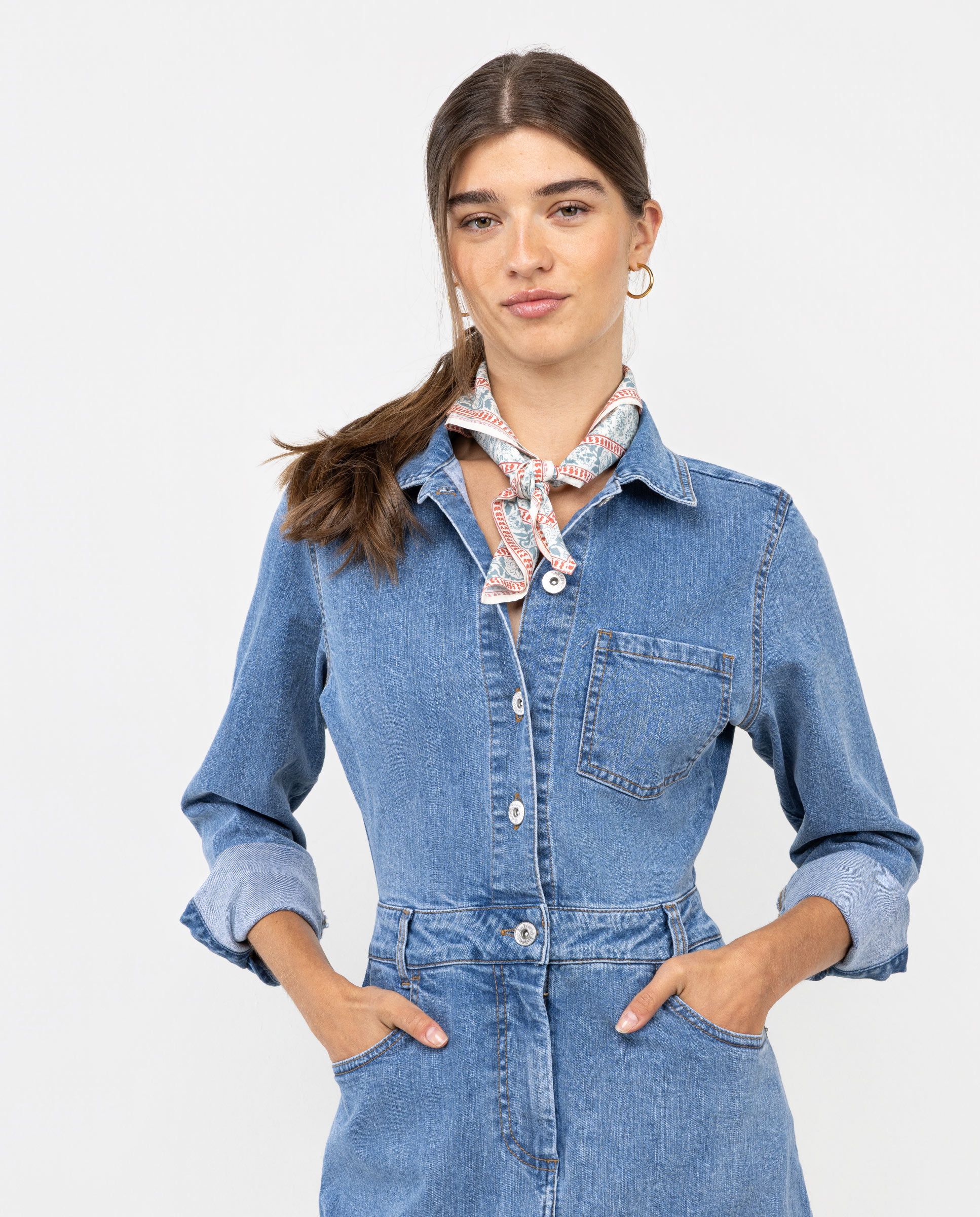 El Ganso® Vestido Denim Largo