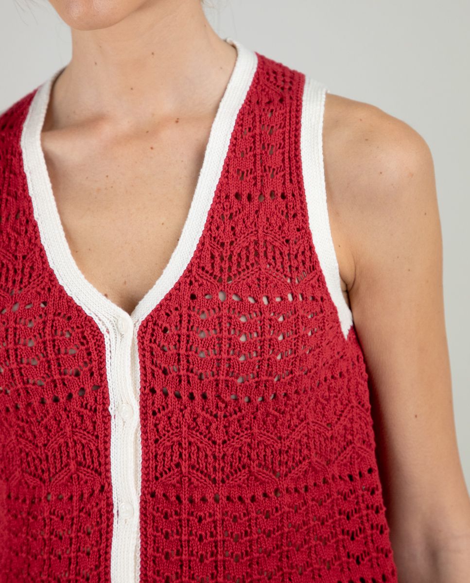 El Ganso® | Chaleco Punto Rojo