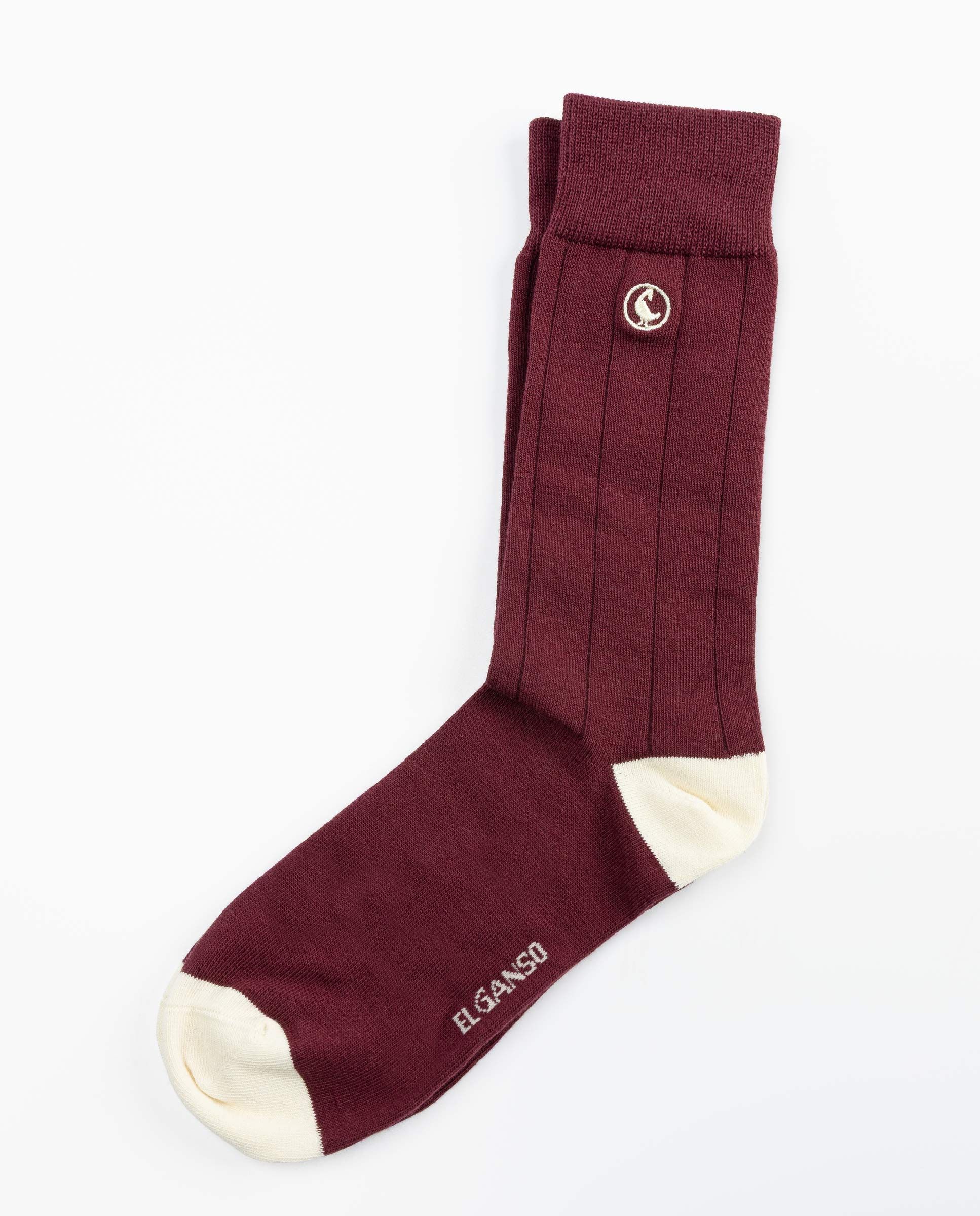 El Ganso® Calcetín Algodón Canalé Higo
