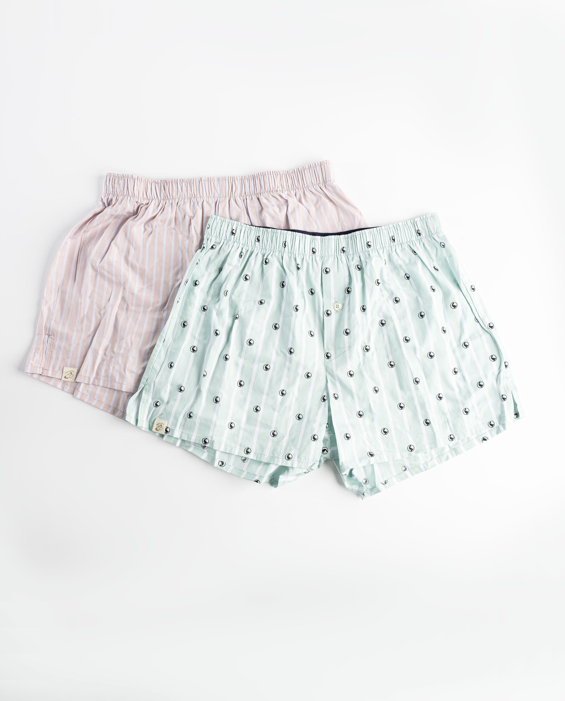 El Ganso® Pack Boxer Plana Raya Butcher Verde Estampado Gansos Raya ...